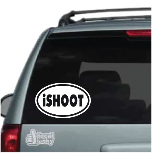 iShoot Oval Car Decals & Window Stickers | Decal Junky