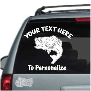 Detailed Bass Fish Decals & Car Window Stickers | Decal Junky