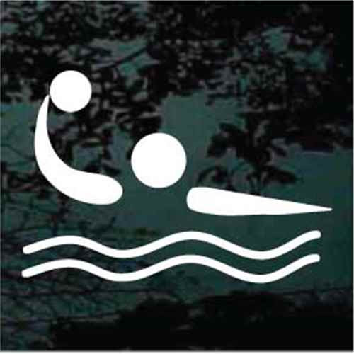Water Polo Symbol Decals & Car Window Stickers | Decal Junky