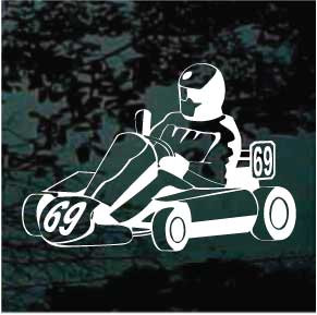 Go Kart Racing Decals & Stickers | Decal Junky