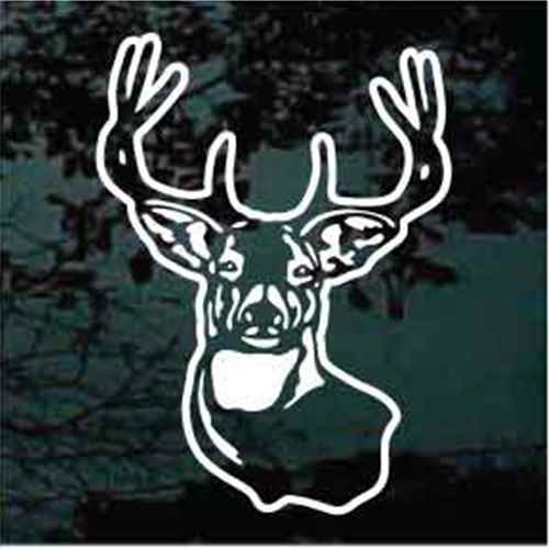 Deer Head Decals Car Window Stickers | Decal Junky Stick 'Em Up!