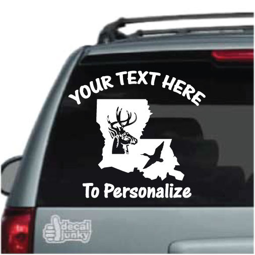 Louisiana State Deer & Duck Hunter Car Decal & Stickers | Decal Junky