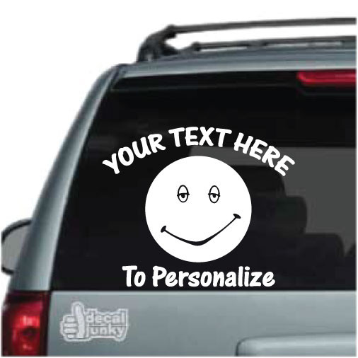 Drunk Smiley Face Car Decals & Window Stickers | Decal Junky