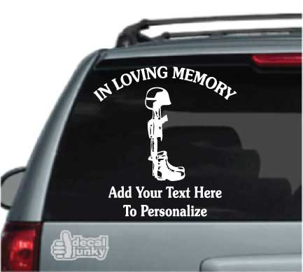 Solid Soldier M16 Memorial Car Window Decals Decal Junky
