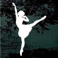 Lovely & Graceful Ballet Dancing Car Decals & Stickers | Decal Junky
