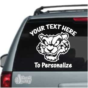 Cartoon Tiger Head Car Decals & Window Stickers | Decal Junky