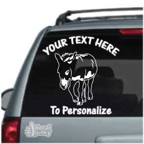 Donkey Walking Decals & Car Window Stickers | Decal Junky