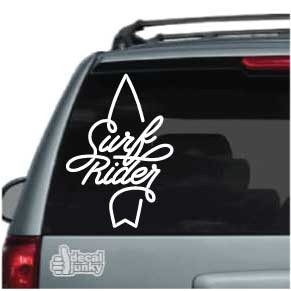 Surf Rider Car Window Decal & Sticker | Decal Junky