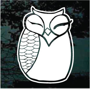 Winking Owl Car Decals & Window Stickers | Decal Junky