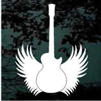 Decal Junky Stick 'Em Up! Guitar Angel Wings #1 Decals