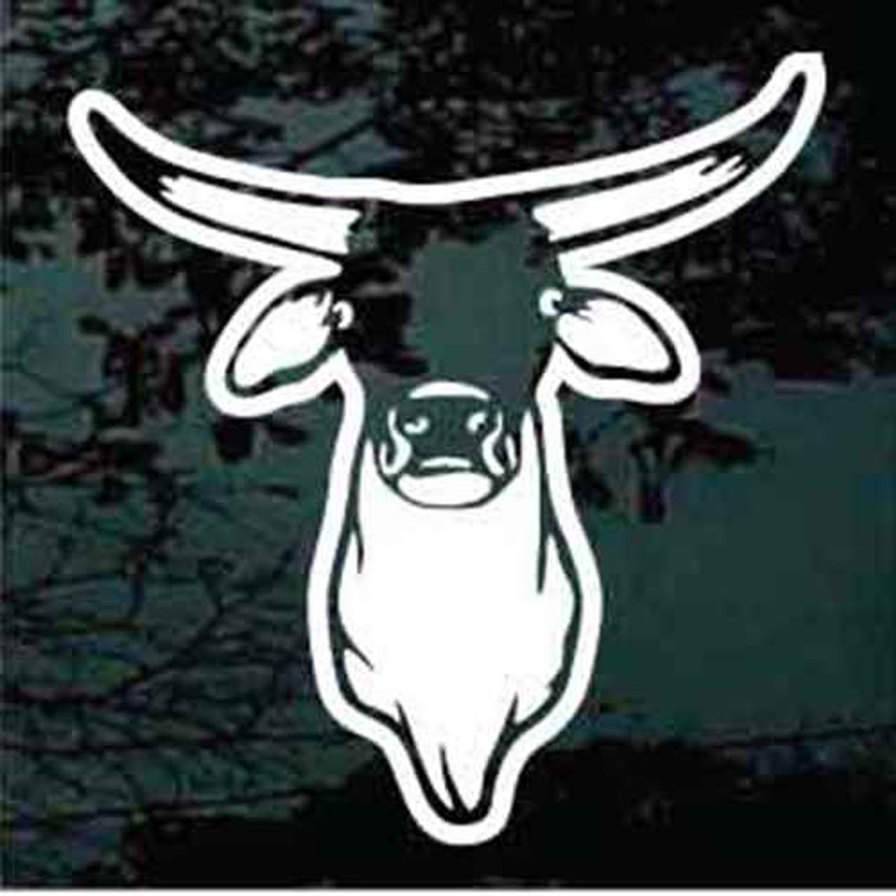 Bull Head Shoulder Decals & Car Window Stickers | Decal Junky