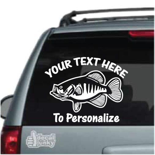 Nice Crappie Fish Decals & Car Window Stickers | Decal Junky