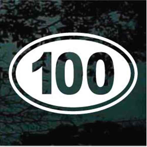 Ultra-Marathon 100 Car Decals & Window Stickers | Decal Junky