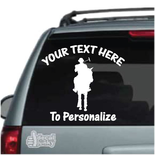 Silhouette Polo Player Car Decals & Window Stickers | Decal Junky