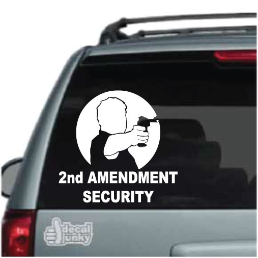 2nd Amendment Security Decals Stickers for Cars Trucks Windows