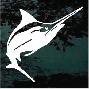 Large Swordfish Car Decals & Window Stickers | Decal Junky
