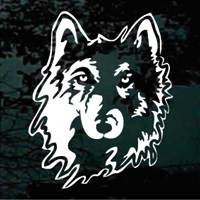 Custom Wolf Head Car Decals & Window Stickers | Decal Junky