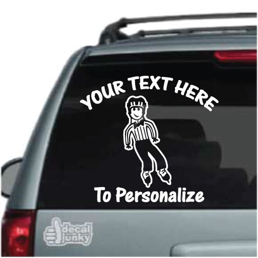 Stick Family Hockey Referee Car Decals & Stickers | Decal Junky