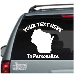 State of Wisconsin Decal & Window Sticker | Decal Junky