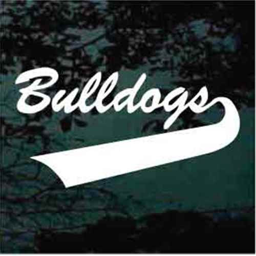 Bulldogs Sports Tail Car Decals & Window Stickers | Decal Junky