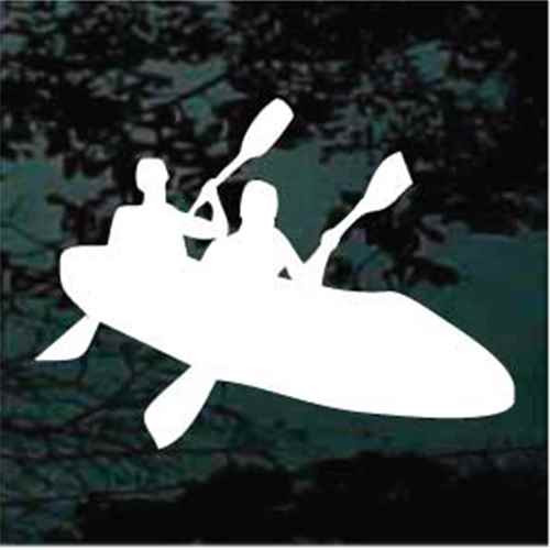 Canoe Silhouette Car Decals & Window Stickers | Decal Junky