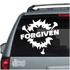 Forgiven Crown Of Thorns Decals & Car Window Stickers | Decal Junky