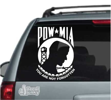 POW-MIA You Are not Forgotten Car Window Decals | Decal Junky