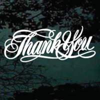 Thank You Decals | Thank You Stickers | Decal Junky Stick 'Em Up
