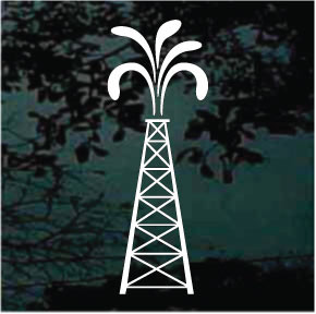 Oil Derrick Decal & Oil Derrick Window Sticker Design 01