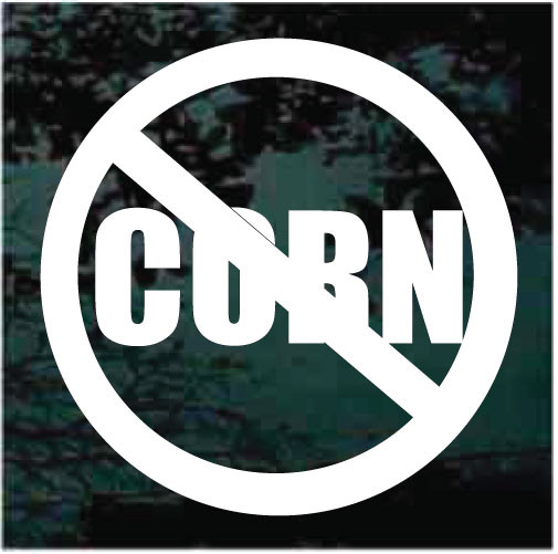 Corn Allergy Warning Decals & Stickers | Decal Junky