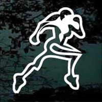 Girl Runner Car Decals & Window Stickers | Decal Junky