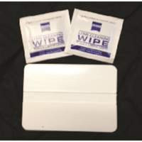 White Decal Application Kit With Glass Cleaner & Squeegee