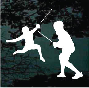 Fencing Competition Car Decals & Window Stickers | Decal Junky