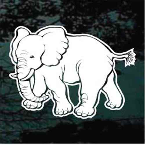 Elephant Walking Decals & Car Window Stickers | Decal Junky
