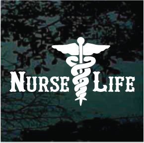 Nurse Life Window Decal Design 01