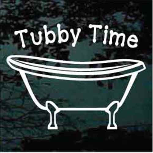 Tubby Time Bathtub Wall Decals - Decal Junky