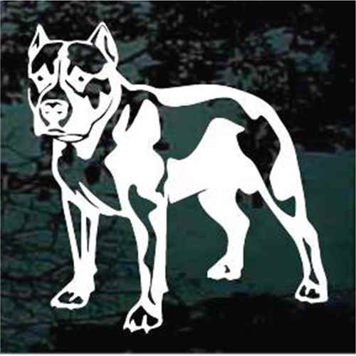 Pitbull Profile Decals Stickers for Cars Trucks Windows