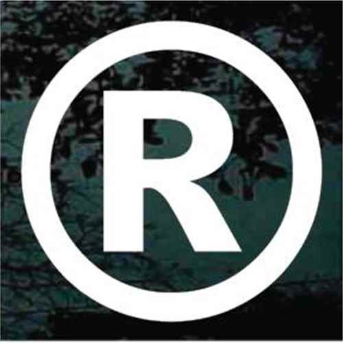 Registered Trademark Decal & Window Sticker