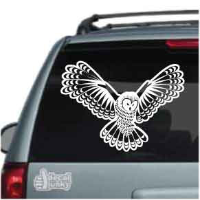 Flying Owl Car Decals & Window Stickers | Decal Junky