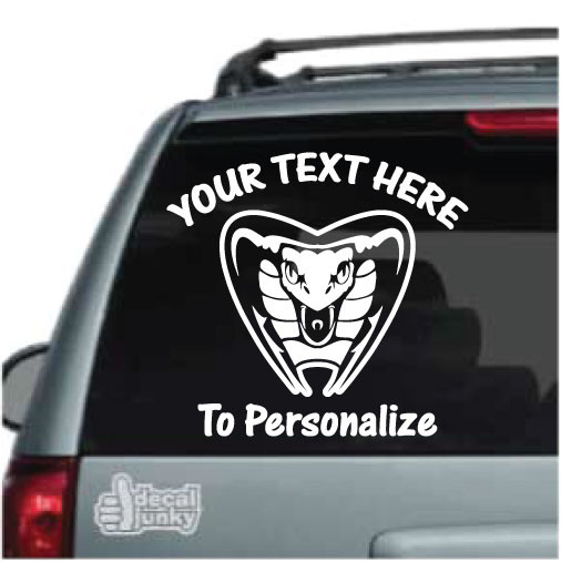 Tough Cobra Snake Head Car Decals & Window Stickers | Decal Junky