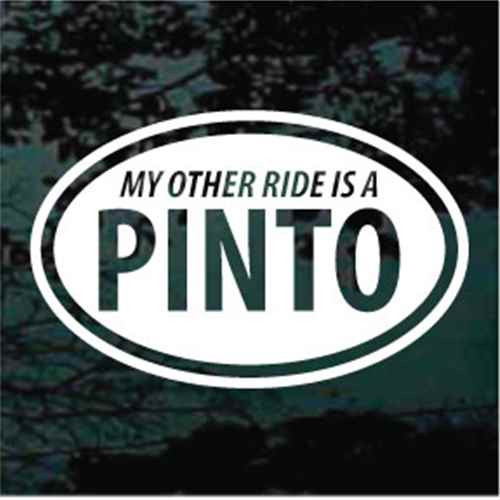 My Other Ride Is A Pinto Horse Decals & Window Stickers | Decal Junky