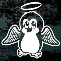 Penguin Angel Car Decals & Window Stickers | Decal Junky