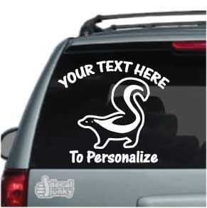 Cool Skunk Decals & Stickers for Cars, Trucks, and Windows