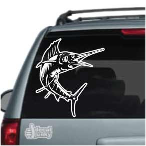 Realistic Marlin Fish Car Decals & Window Stickers | Decal Junky
