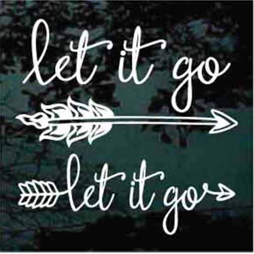 Let It Go With Arrows Decals Stickers - Decal Junky