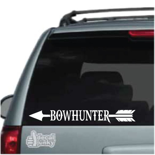 Bowhunting Bow Hunter Arrow Car Decals & Stickers | Decal Junky