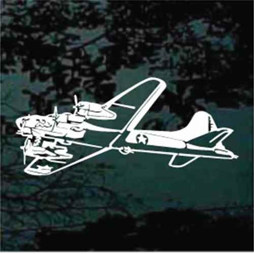 B17 Bomber Aircraft Decals Stickers for Cars Trucks Windows