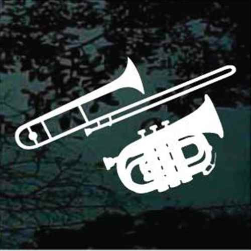 Decal Junky Stick 'Em Up! Baritone Trombone Decals