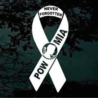 POW MIA Awareness Ribbon Car Window Decals | Decal Junky