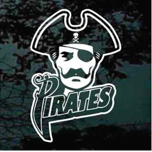Pirates Banner Mascot Decals & Window Stickers